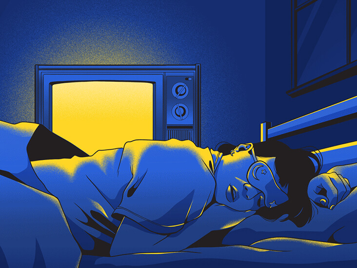 Fall asleep with the TV on? Just one night of sleep with moderate light ...